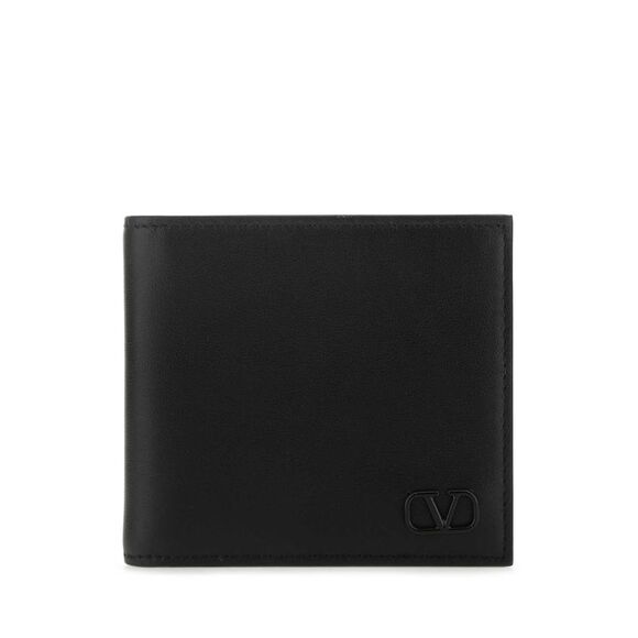 Valentino Garavani | Accessories | Valentino Garavani Men Black Leather ...